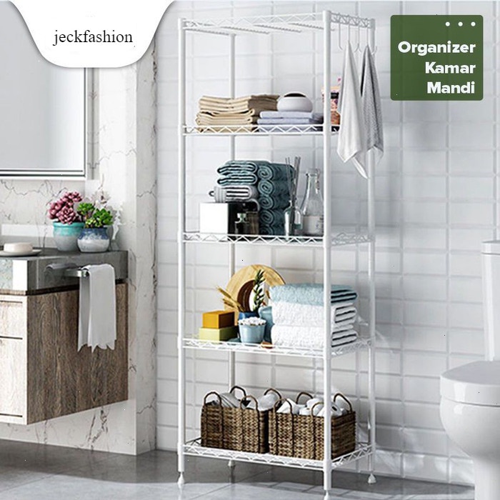 Jual Sale Krisbow Rak Besi Serbaguna 5 Tingkat Putih Rak Penyimpanan ...