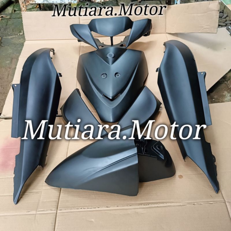 Jual Full Body Halus Yamaha Mio J Hitam Dop Putih Dop | Shopee Indonesia