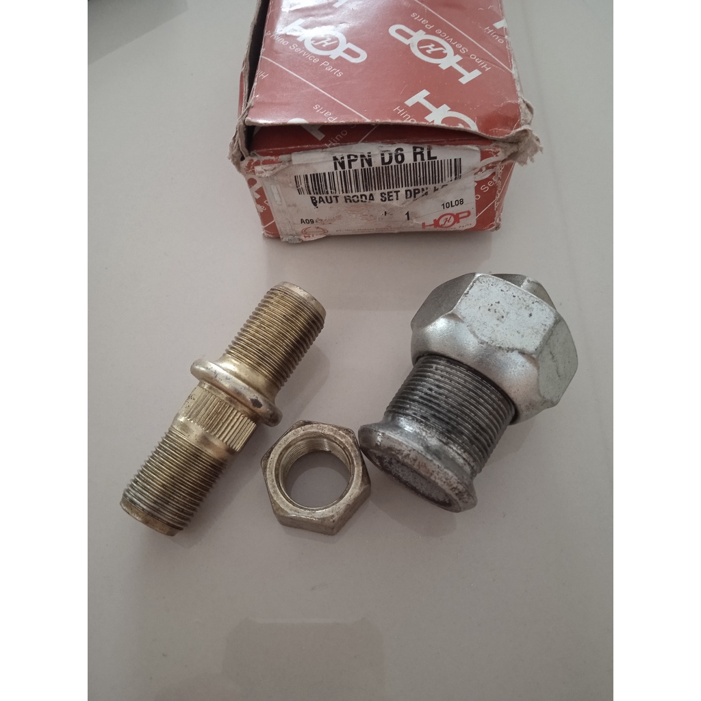 Jual Baut Roda Hino Dutro HOP NPN D6 RR Baut Roda Set BLK Kiri original ...