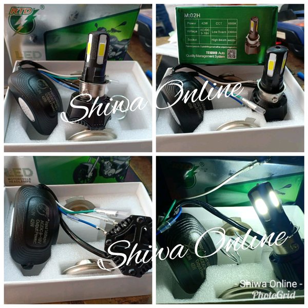 Jual Lampu Depan Led - Lampu Utama Motor RTD M02H ACDC 4 Sisi - Lampu ...