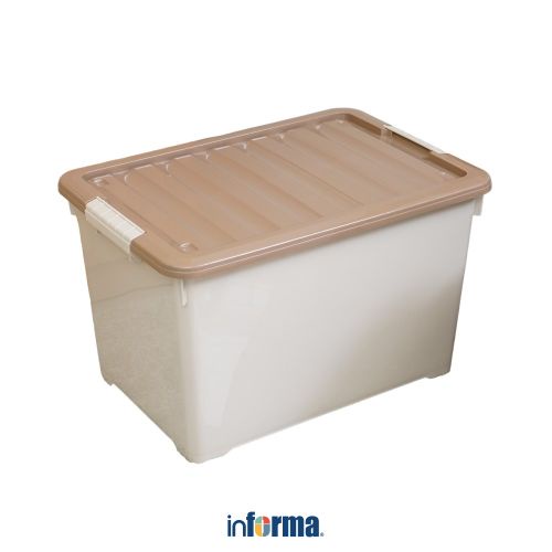 Jual Informa 45X32X29 cm Kotak Penyimpanan Dengan Tutup - Cokelat ...