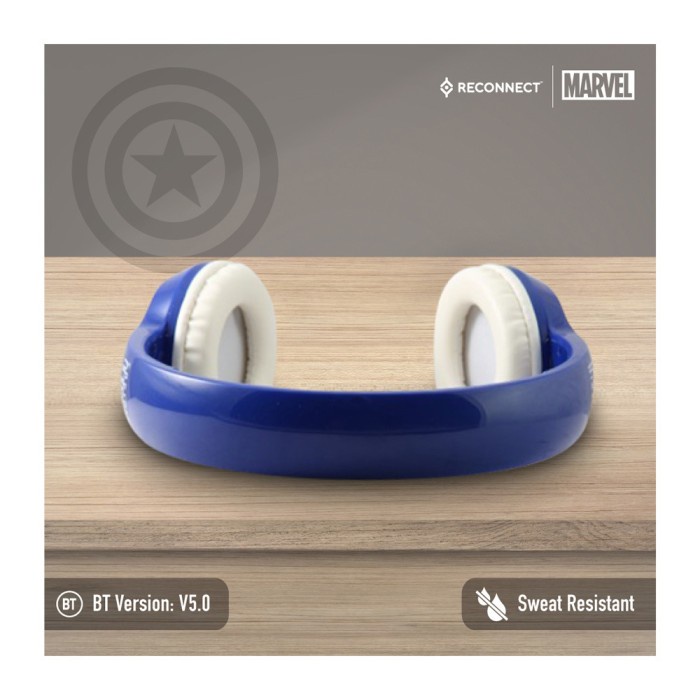 Jual mit Reconnect Marvel Captain America Over Ear Wireless Bluetooth ...