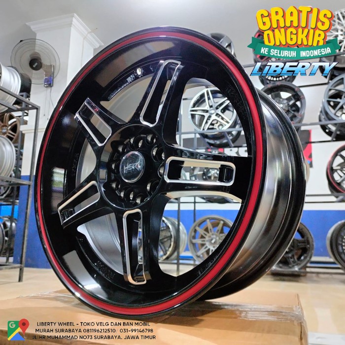Jual Velg Mobil Ring 17 Hrv, Innova, Xpander, Ertiga - Hsr Wheel Rupat Fc Star | Shopee Indonesia