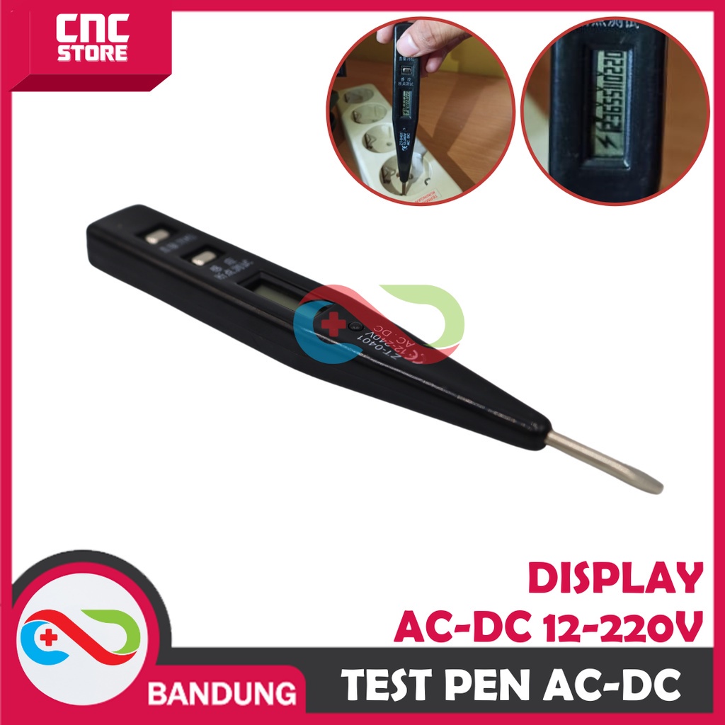 Jual TEST PEN DIGITAL TESTPEN OBENG TES PEN AC OR DC 12V-220V TESPEN ...