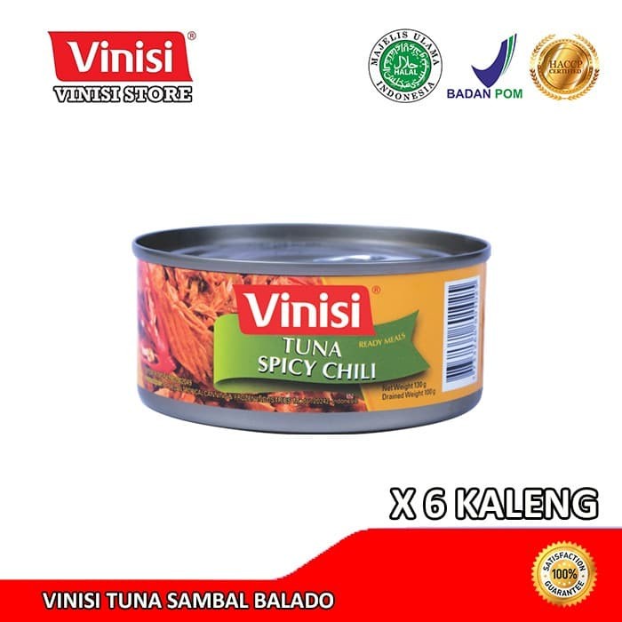 Jual Paket 6 Kaleng Vinisi Tuna Sambal Balado 130 Gr | Shopee Indonesia
