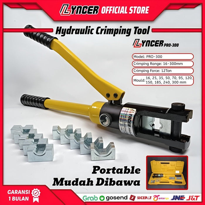 Jual [Original] 300Mm Hydraulic Crimping Tool Lyncerpro 300 Tang Press ...
