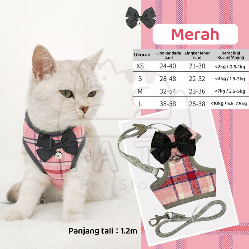 Jual Rompi Kucing Rompi Harness Tali Tuntun Harness ROMPI Rompi Harness ...