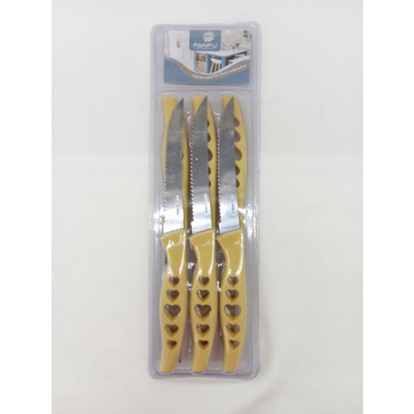 Jual Set Steak Knife 6 Pcs Pisau Steak Stainless Steel Alat Makan BBQ ...