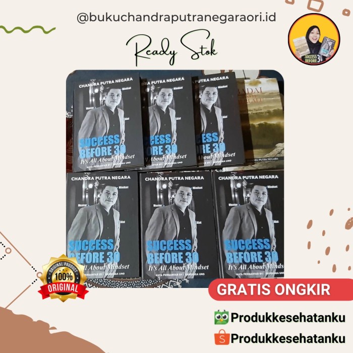 Jual buku success before 30 chandra negara original | Shopee Indonesia