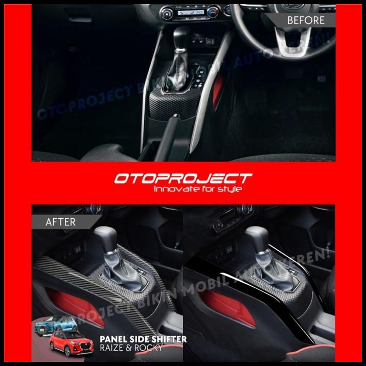 Jual TERMURAH PANEL SIDE SHIFTER MOBIL RAIZE / ROCKY - PIANO BLACK ...