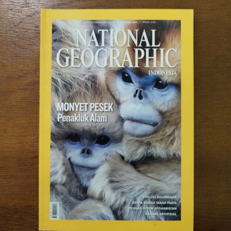 Jual majalah National Geographic Indonesia, monyet pesek China, Perang ...