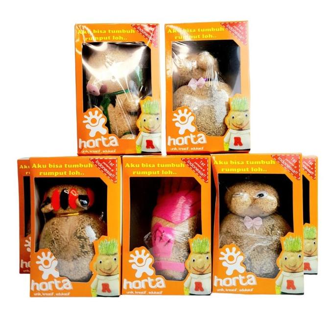 Jual Boneka Horta Boneka Edukasi Bisa Tumbuh Rumput Bebas Pilih Hewan ...