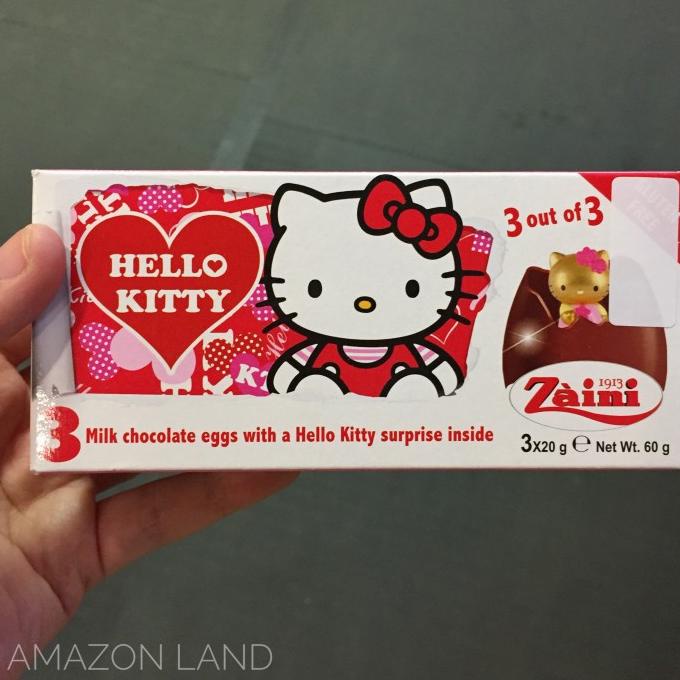 Jual Zaini Hello Kitty Suprise Egg Chocolate 3 x 20gram - Made in Italy ...