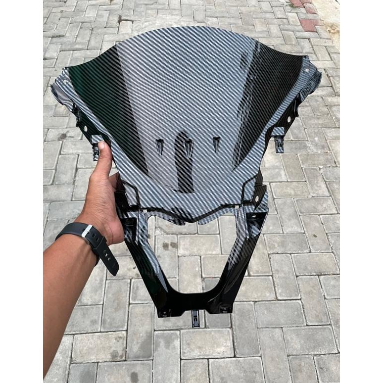 Jual arman- Cover Windshield Depan Visor Pcx 160 carbon dasi pcx 160 ...