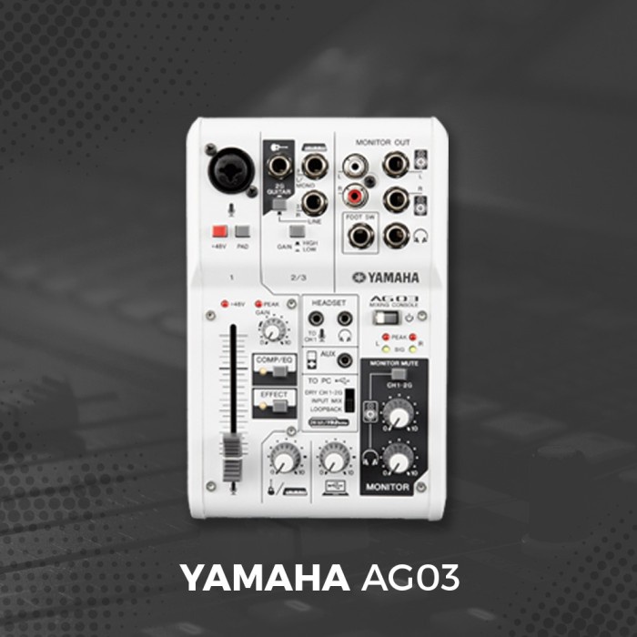 Jual Yamaha Mixer AG03 with 3 Channel USB audio interface | Shopee Indonesia