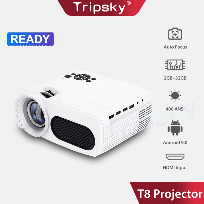 Jual SMART PROJECTOR ANDROID 12000 LUMENS 1080P HD WIFI ANDROID TV ...