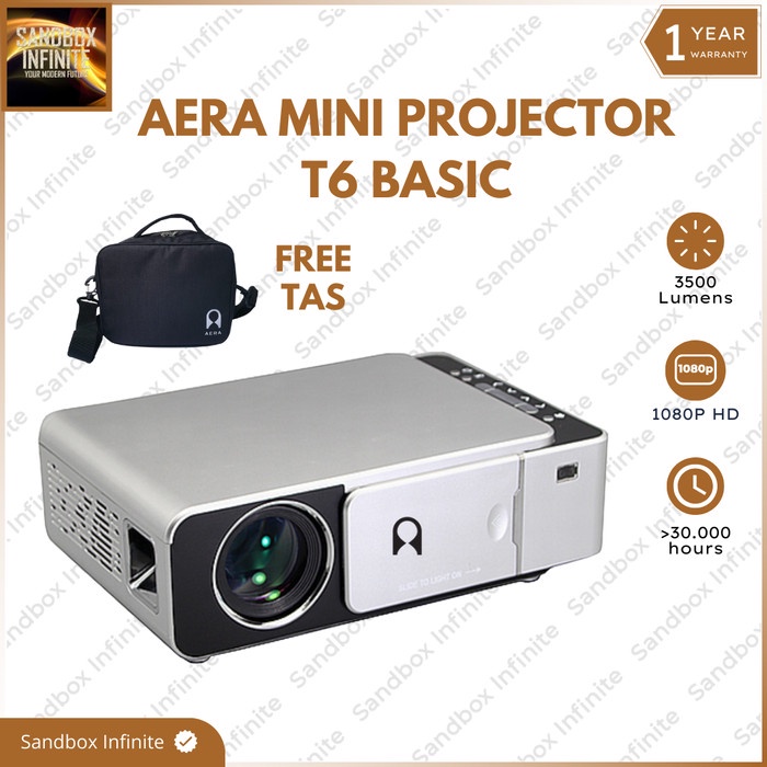Jual PROYEKTOR MINI LED UNIC T6 BASIC 3000 LUMENS MINI LED PROJECTOR T6 ...