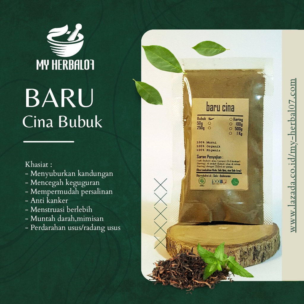 Jual Herbal Kesehatan Daun Baru Cina Bubuk / Artemisia Vulgaris 1 Kg ...