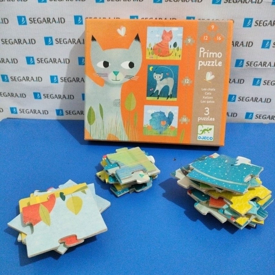 Jual Board Game - Primo Puzzle 3 Puzzle in 1 by Djeco | Shopee Indonesia