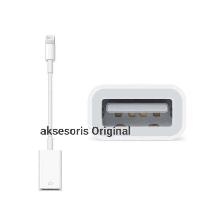 Jual KABEL OTG ADAPTER IPHONE LIGHTNING TO USB CAMERA ADAPTER FLASHDISK ...