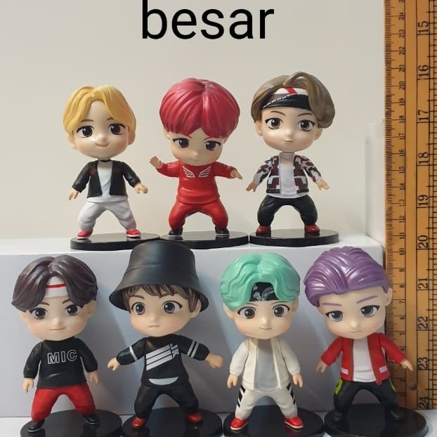 Jual Action Figure Kpop Idol Bts Big Size Set Isi 7 / Jumbo Tiny Tan Bt21 | Shopee Indonesia