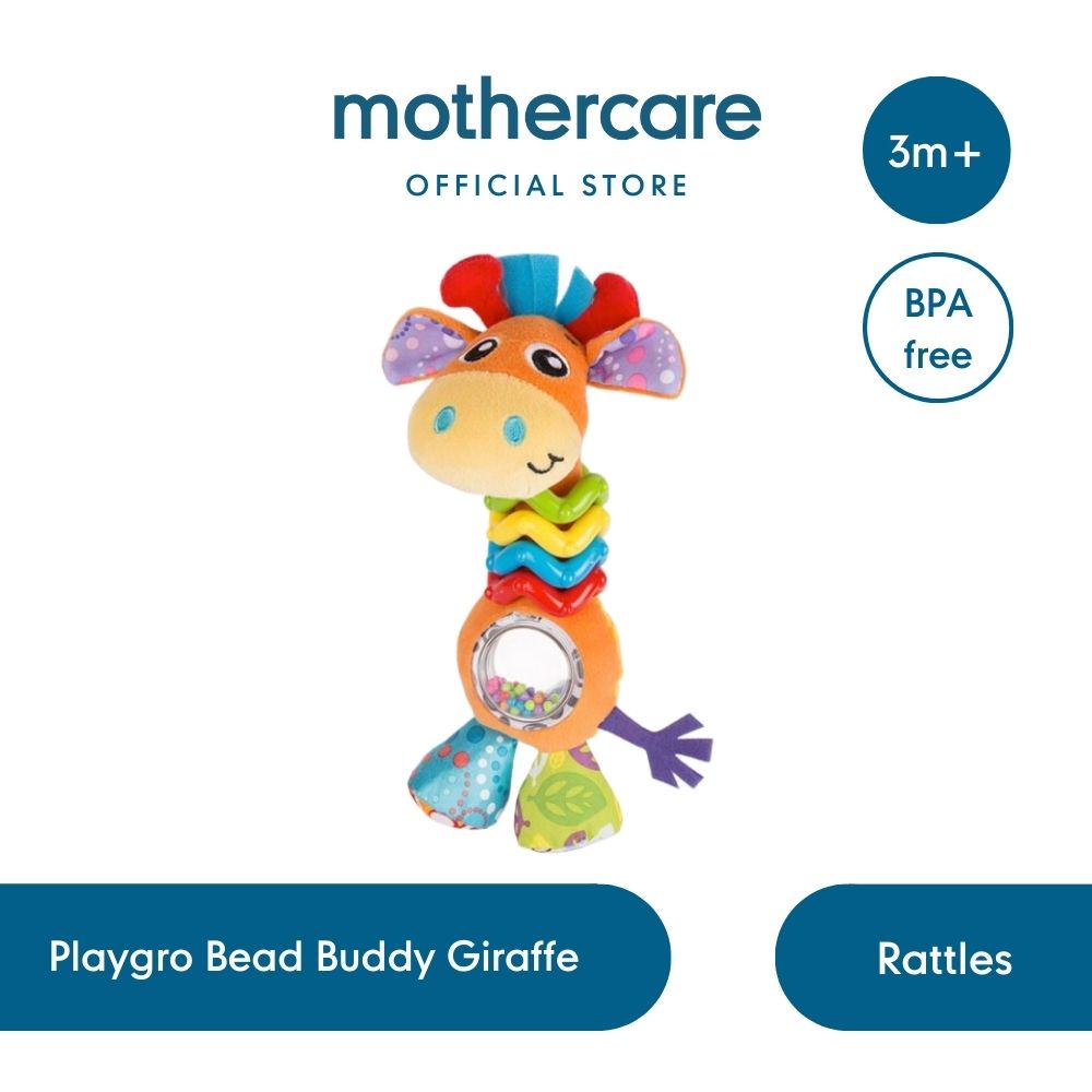 Jual Playgro Bead Buddy Giraffe Rattle - Mainan Kerincingan Stimulasi ...