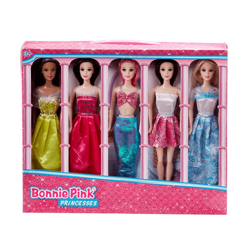 Jual Bonnie Pink Princess 5 Pack Fashion Dolls | Shopee Indonesia