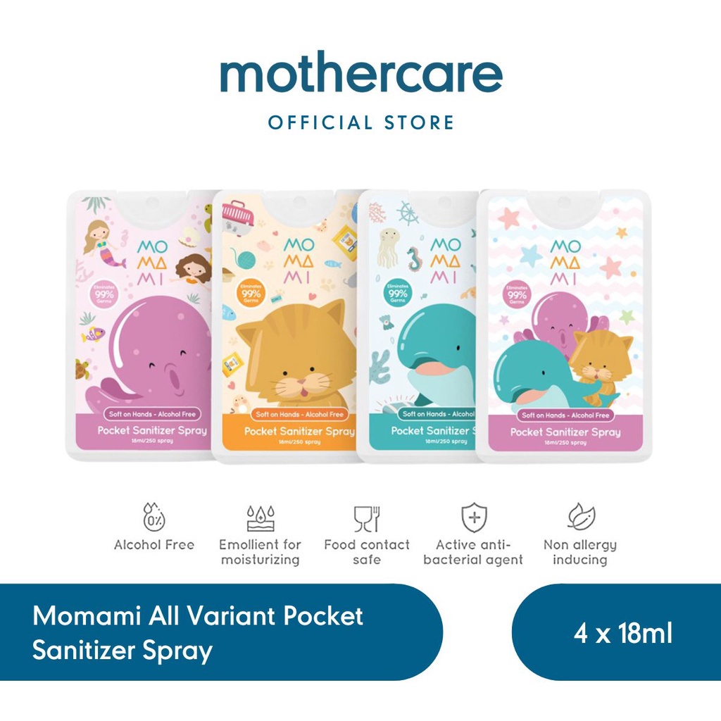 Jual Bundle Momami all pocket Sanitizer - Hand Sanitizer 4Pk ...
