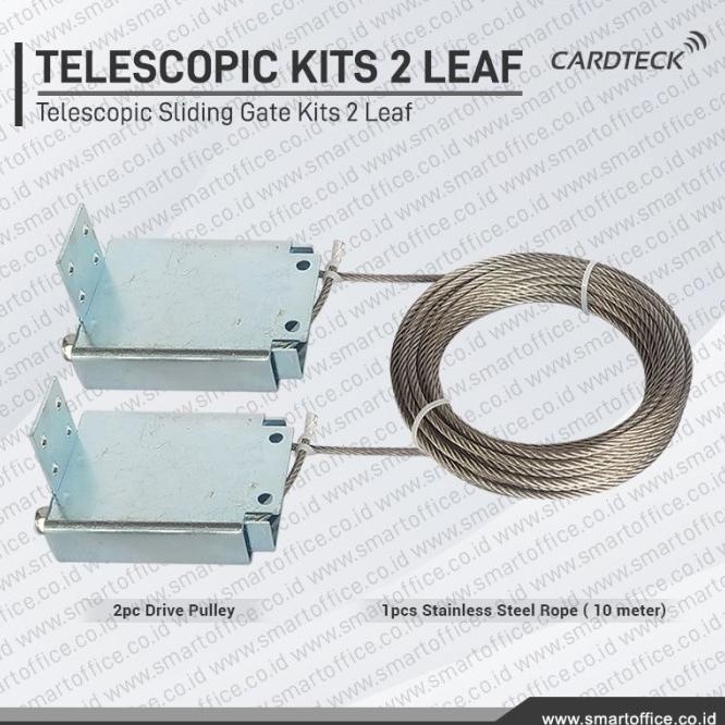 Jual Telescopic Sliding Gate Kits 2 Leaf Automatic Sliding Gate Opener ...