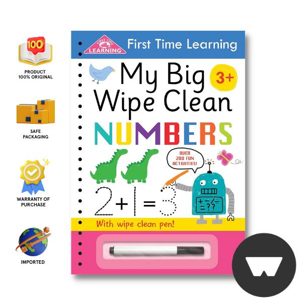 Jual Igloo Books - First Time Learning: My Big Wipe Clean- Numbers 3 ...