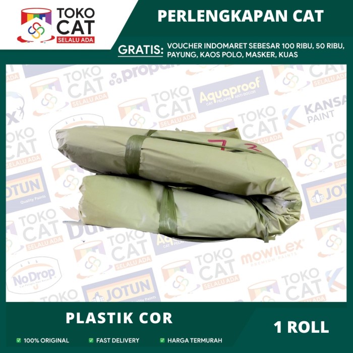 Jual PLASTIK COR SERBAGUNA 1X1 METER // PLASTIK COR SEMEN // PLASTIK ...