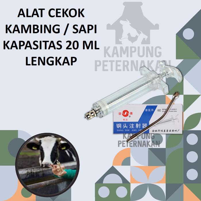 Jual alat cekok kambing / sapi kapasitas 20 ml lengkap | Shopee Indonesia