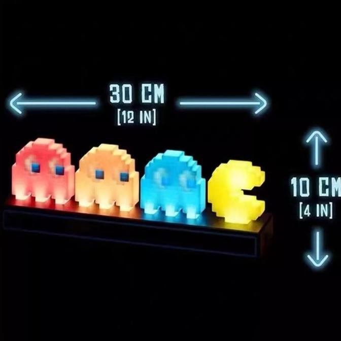 Jual Pacman Light Figure 3D Illusion Led Night lampu kamar dekorasi Pac ...