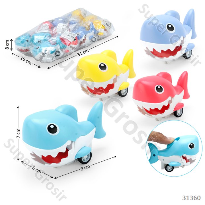 Jual Mainan Press and Go Mirip Baby Shark isi 12 Pcs | Shopee Indonesia