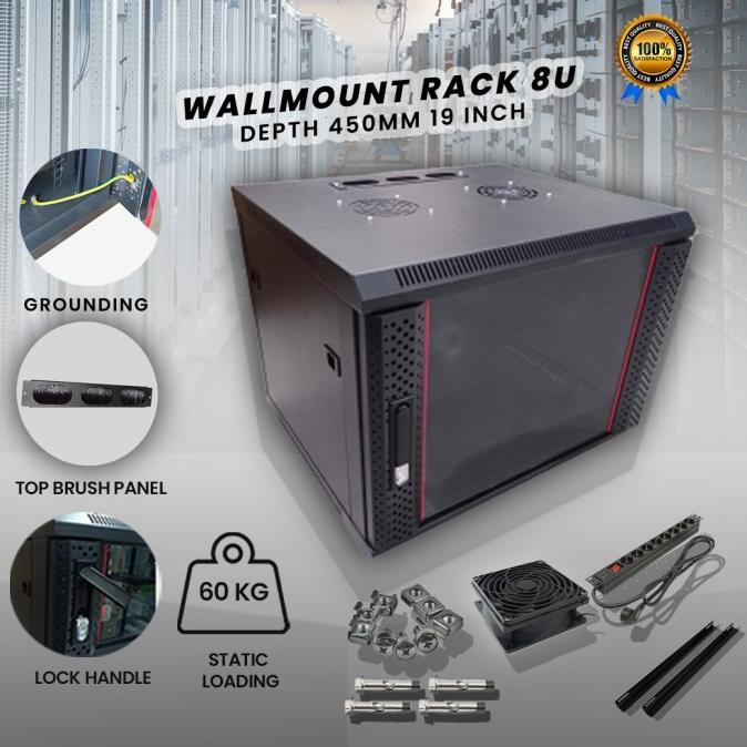 Jual Rack Server 8U / Wallmount Rack 8U (Kirim Invoice) | Shopee Indonesia
