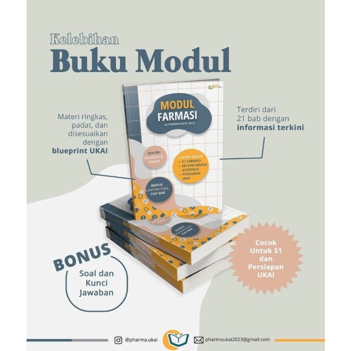 Jual [COD] Buku Bank Soal Ukai Dan Modul Farmasi Pharma Ukai 2023 Dan ...