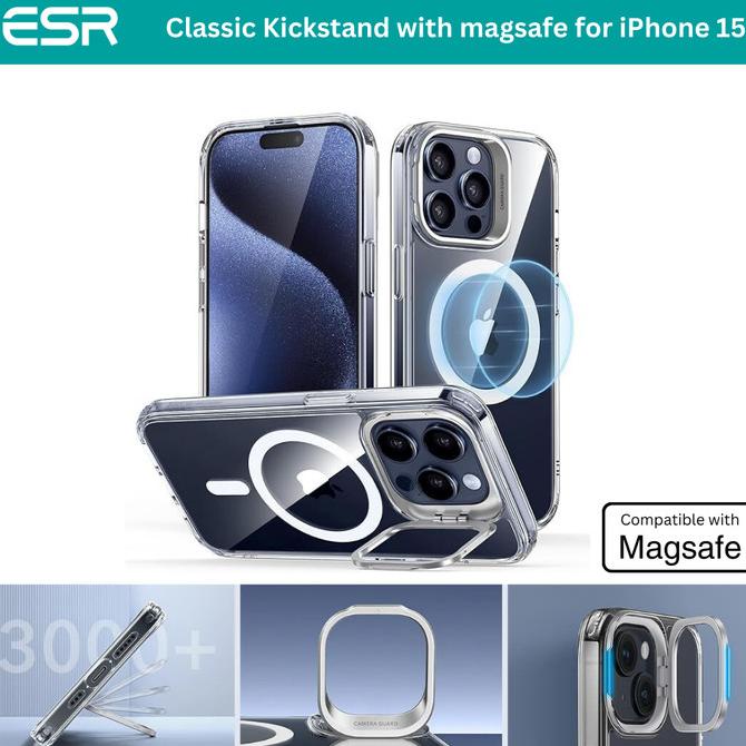 Jual Esr Classic Kickstand Case Magsafe Iphone 15 15 Plus 15 Pro 15 Promax | Shopee Indonesia