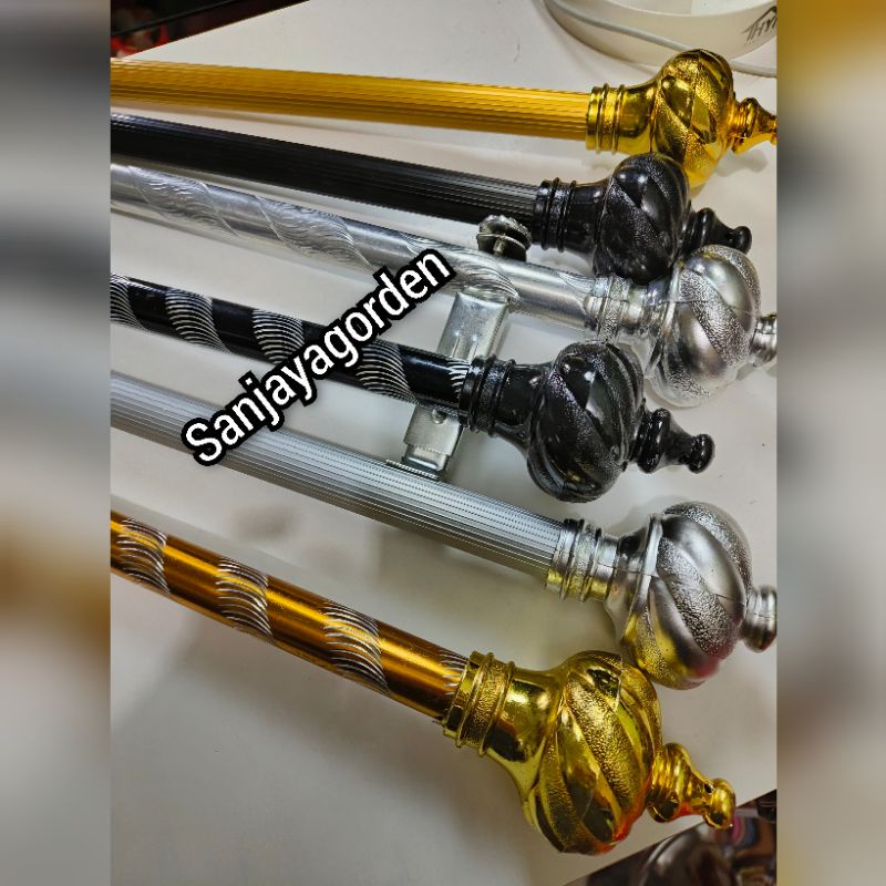 Jual Batang Tiang Gorden Besi Gorden Fullset Motif Ukir dan Garis ...