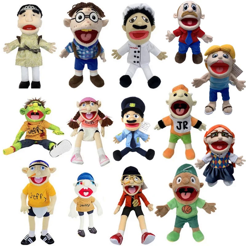Jual 60cm Jeffy Puppet Doll Jeffy Hand Puppet Sml Jeffy Puppet Family ...