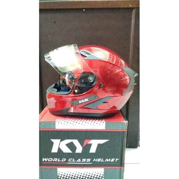 Jual Helm Ink Duke Red Maroon Solid Merah Marun Glossy Pinlock | Shopee ...