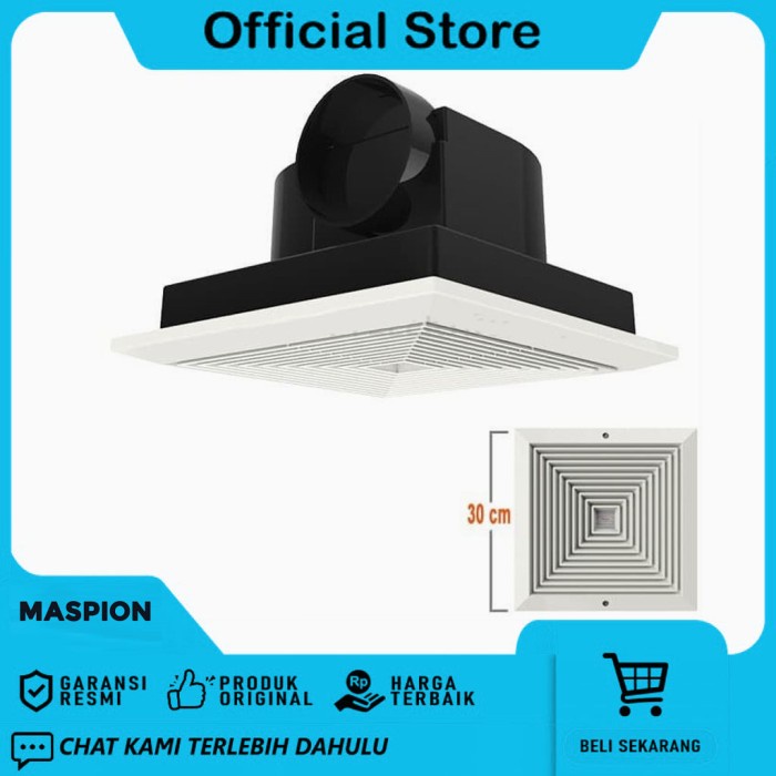 Jual MASPION MV-16EX Ceiling Exhaust/Hexos/Heksos Fan Plafon Ruangan ...