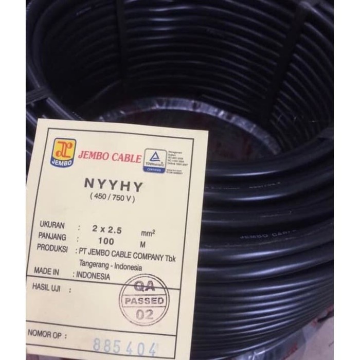 Jual New Ori Kabel Listrik Nyyhy 2X2.5 2X25 2X2.5Mm 2X25Mm Jembo 100M 100 Meter Diskon | Shopee ...