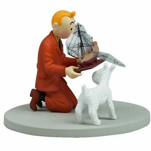Jual Baru Box Scene Tintin With Model Of Unicorn - The Adventures Of ...