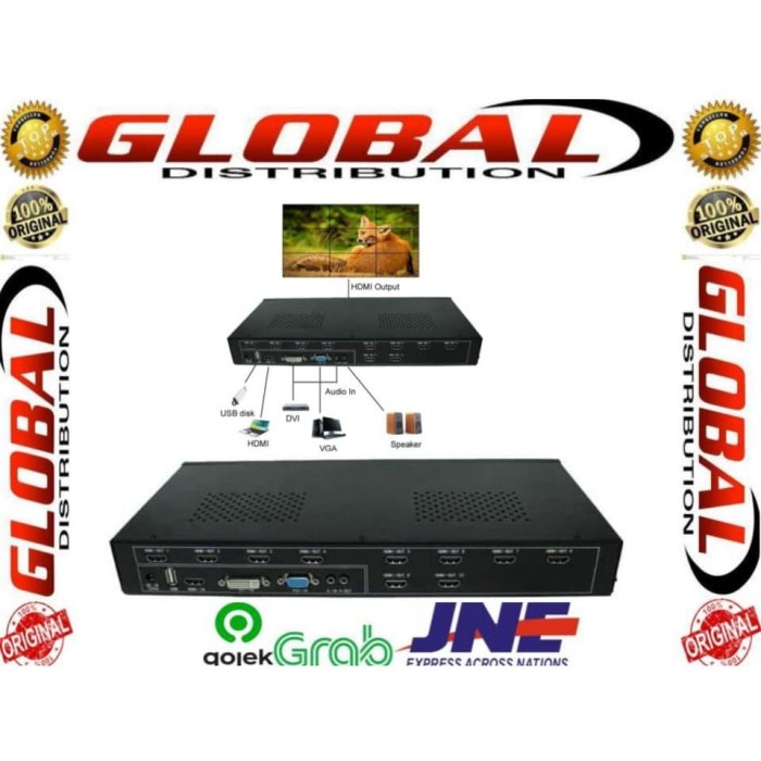 Jual Bae Video Wall Controller 3X3 Hdmi Dvi Vga Av Usb By Lexcron ...