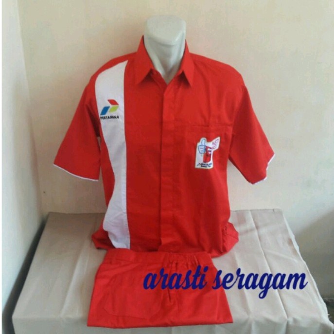 Jual Seragam Operator SPBU PERTAMINA ( Baju dan Celana ) | Shopee Indonesia