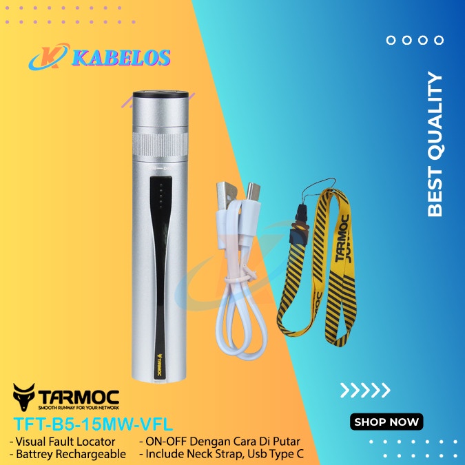 Jual Promo Tarmoc Tft-B5-15Mw-Vfl Rechargeable Visual Fault Locator ...