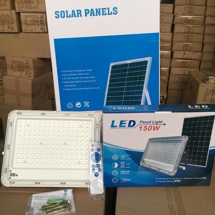 Jual Ready Lampu Sorot Solar Cell 150 Watt Terbaru | Shopee Indonesia