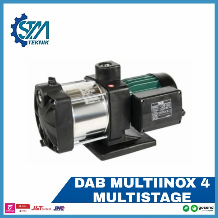 Jual [New] Booster Pump Dab Multiinox 4 Multistage Silent Pump Pompa Air Limited | Shopee Indonesia