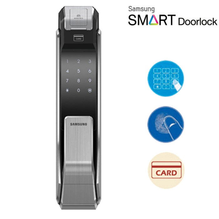 Jual [New Ori] Samsung Digital Lock Shs P 718 Kunci Pintu Otomatis Fingerprint Push Diskon ...