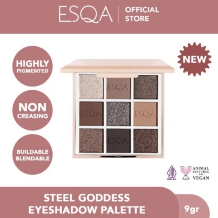 Jual ESQA Goddess Eyeshadow Palette Steel | Shopee Indonesia